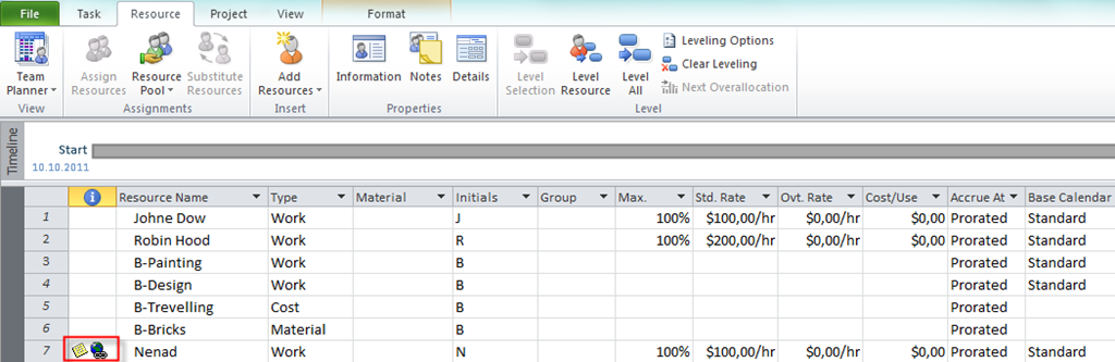 Setting Up Resources in MS PROJECT 2010! Budget Resource, and Detailed ...