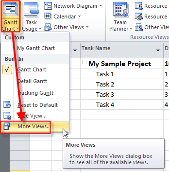 Customizing Views in MS PROJECT 2010 – Part 2. | Nenad Trajkovski