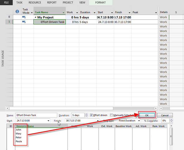 Fixed Duration and effort driven Task in MS PROJECT 2013 | Nenad Trajkovski