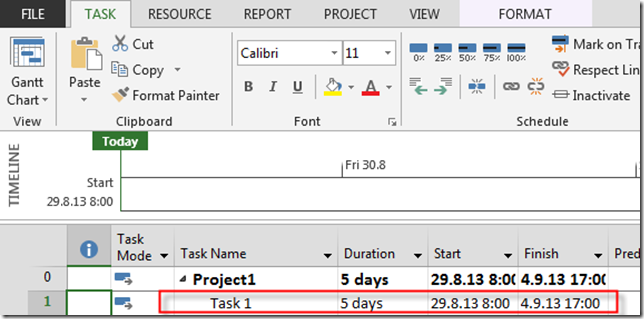 Work without Resources in MS PROJECT 2013! Is it possible? | Nenad Trajkovski