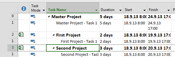 Baseline for Subprojects in MS PROJECT 2013 | Nenad Trajkovski