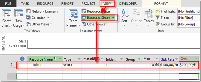 How to Assign different Overtime Rate in MS PROJECT 2013 | Nenad Trajkovski