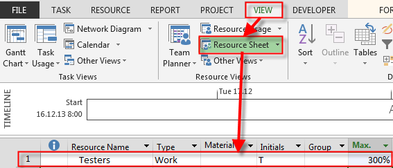 Generic Resources and different capacity in MS PROJECT 2013 | Nenad Trajkovski