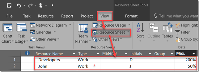 Default Assignment units in Microsoft Project 2016 | Nenad Trajkovski
