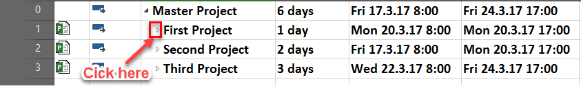 Subproject File field in MS PROJECT 2016 | Nenad Trajkovski