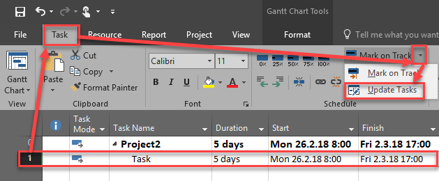 Delay on Task in progress with MS PROJECT 2016 | Nenad Trajkovski