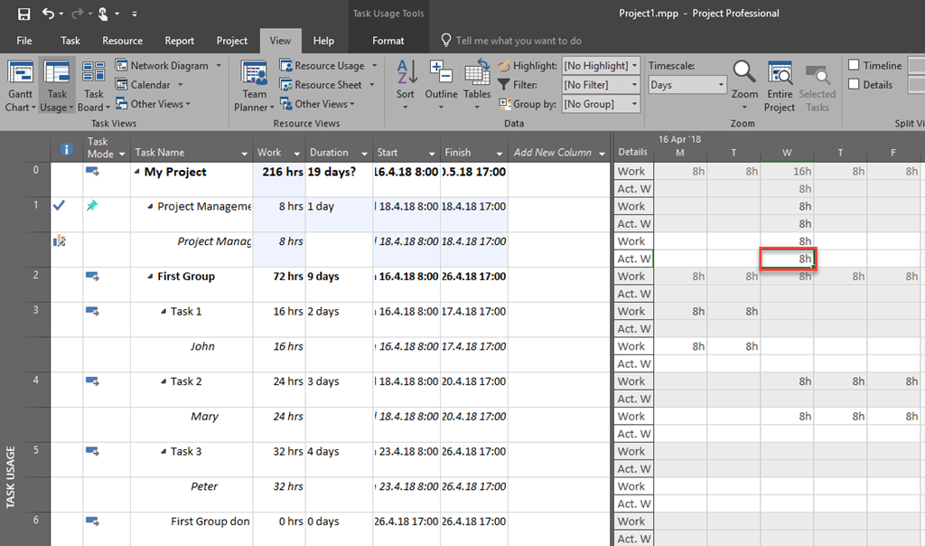 Project Management Task in MS PROJECT 2016 | Nenad Trajkovski
