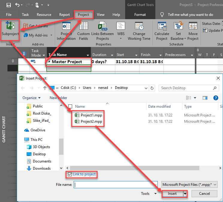 How to reschedule Uncompleted Remaining Work for multiple Projects in ...