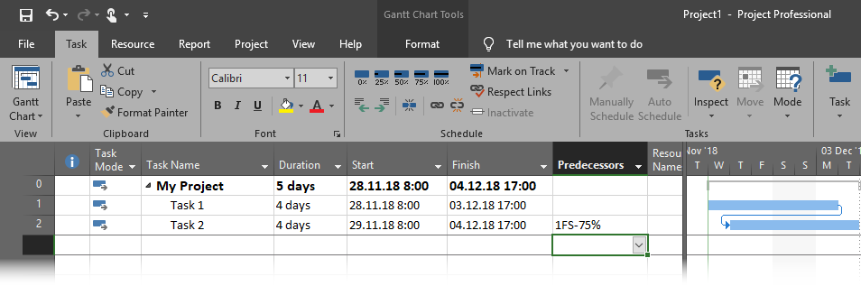 Task start date depending on predecessors competition–is that possible ...