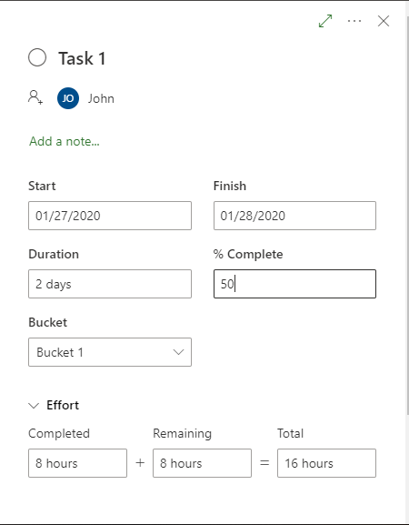 Task Progress tracking with MS Project for the Web | Nenad Trajkovski