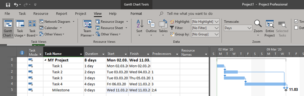 How to Create your own Table in MS PROJECT Online / 2019? | Nenad ...