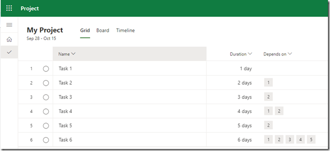 Dependencies on Timeline View with Microsoft Project for the Web ...