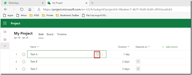 Task attachment in Microsoft Project for the Web! | Nenad Trajkovski